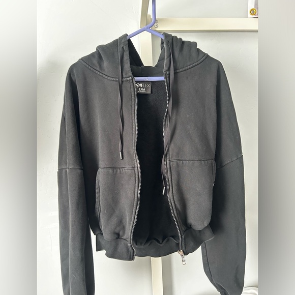POPFLEX | Tops | Used Popflex Cropped Zip Up Hoodie | Poshmark